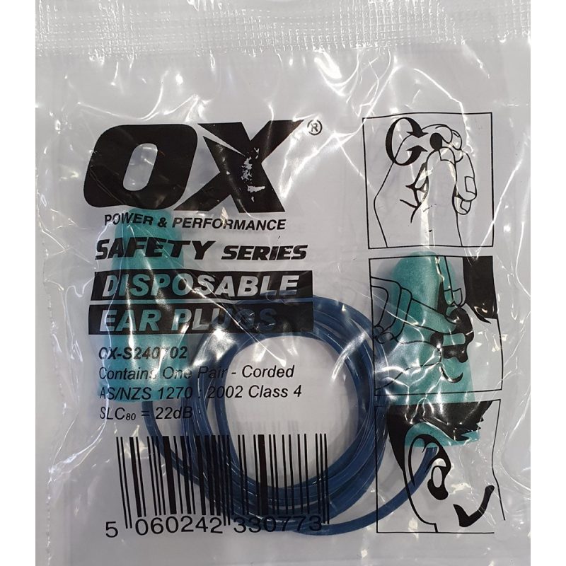 Ox Disposable Ear Plugs - Un-corded - Tilers Direct | Professional Tile ...